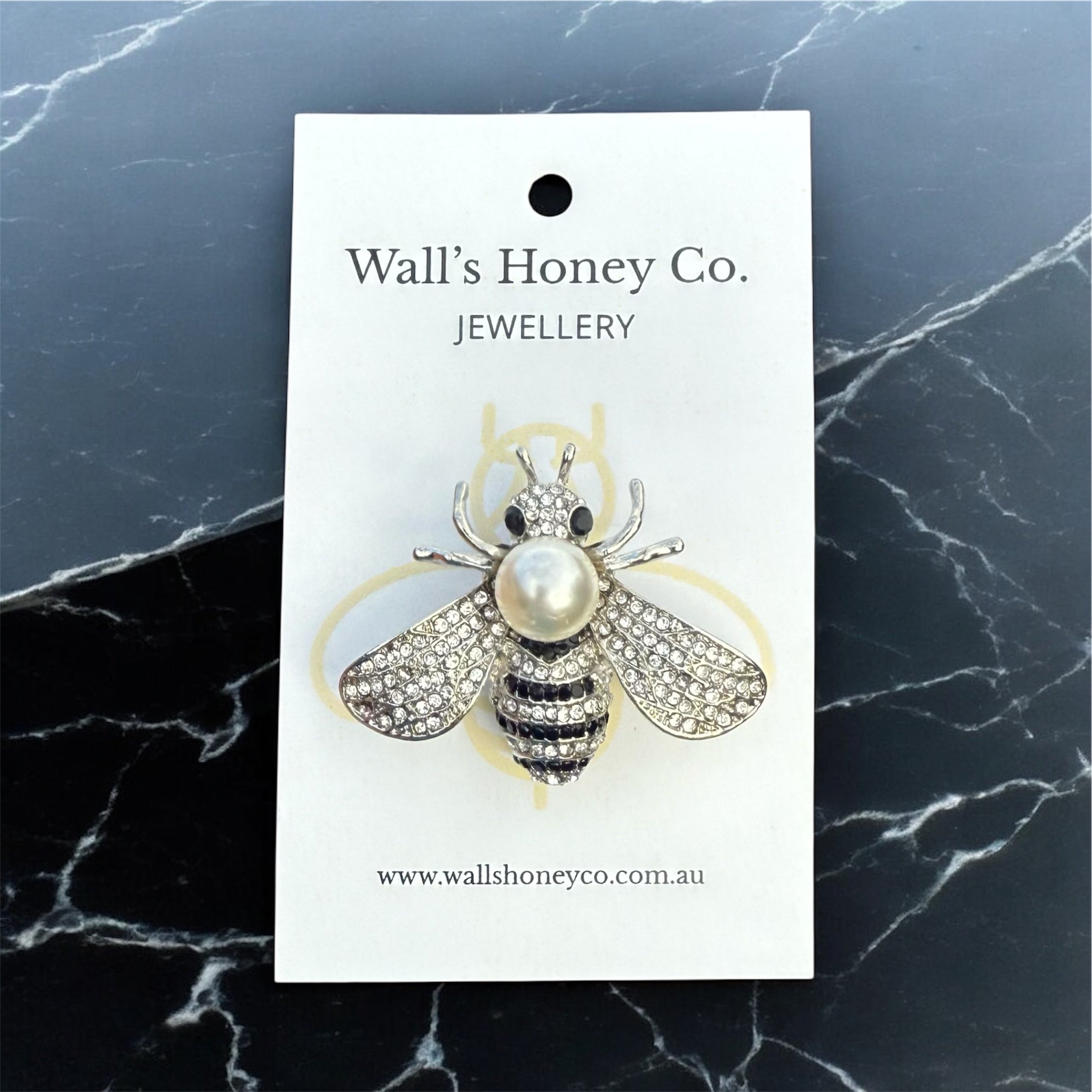 Beatrix Silver Coloured Brooch – Wall’s Honey Co.
